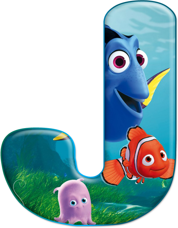 Abecedario Buscando a Nemo y Buscando a Dory. Finding Nemo Alphabet ...