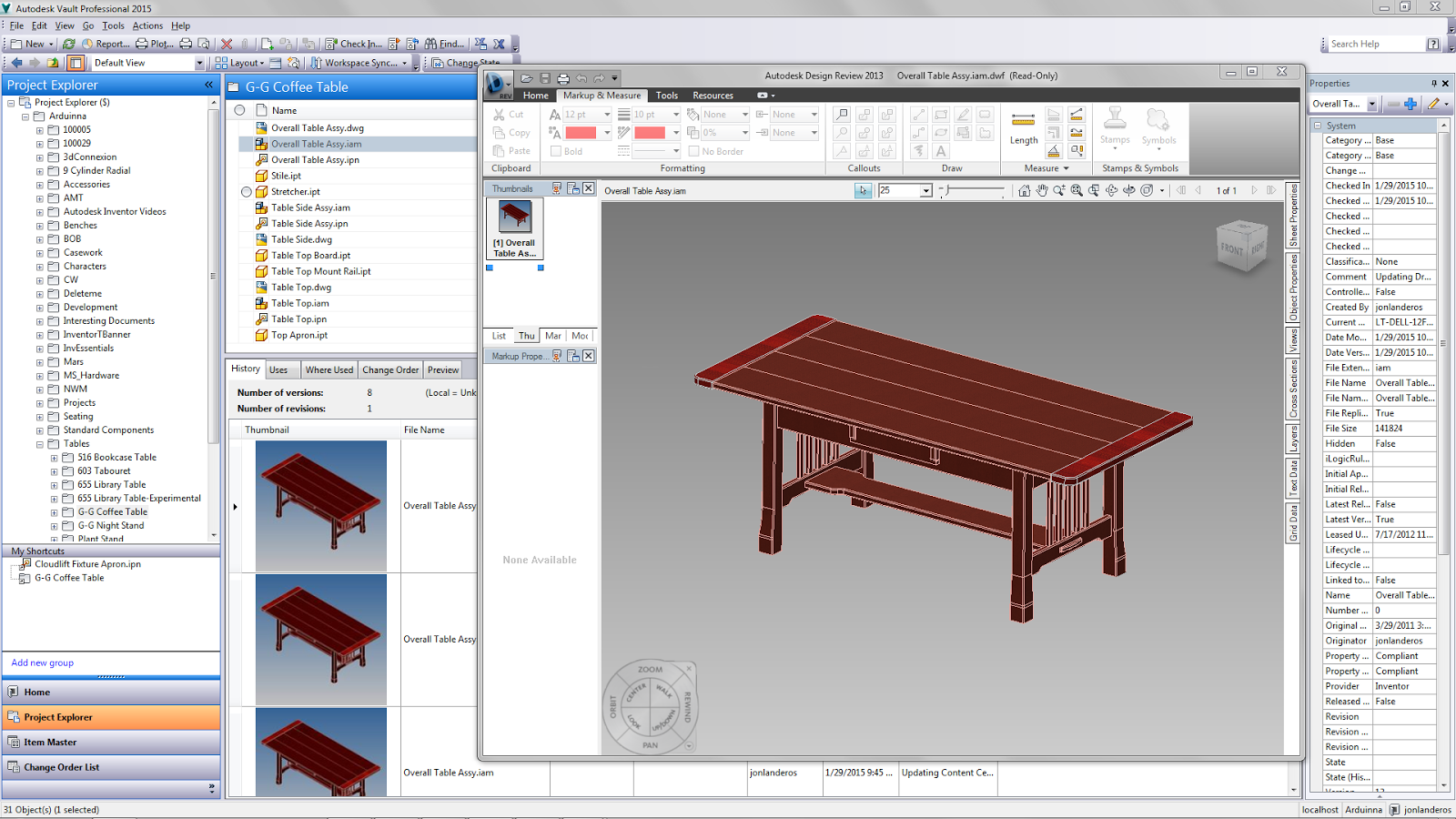 My Craftsman style coffee table. It's been in Vault for years.