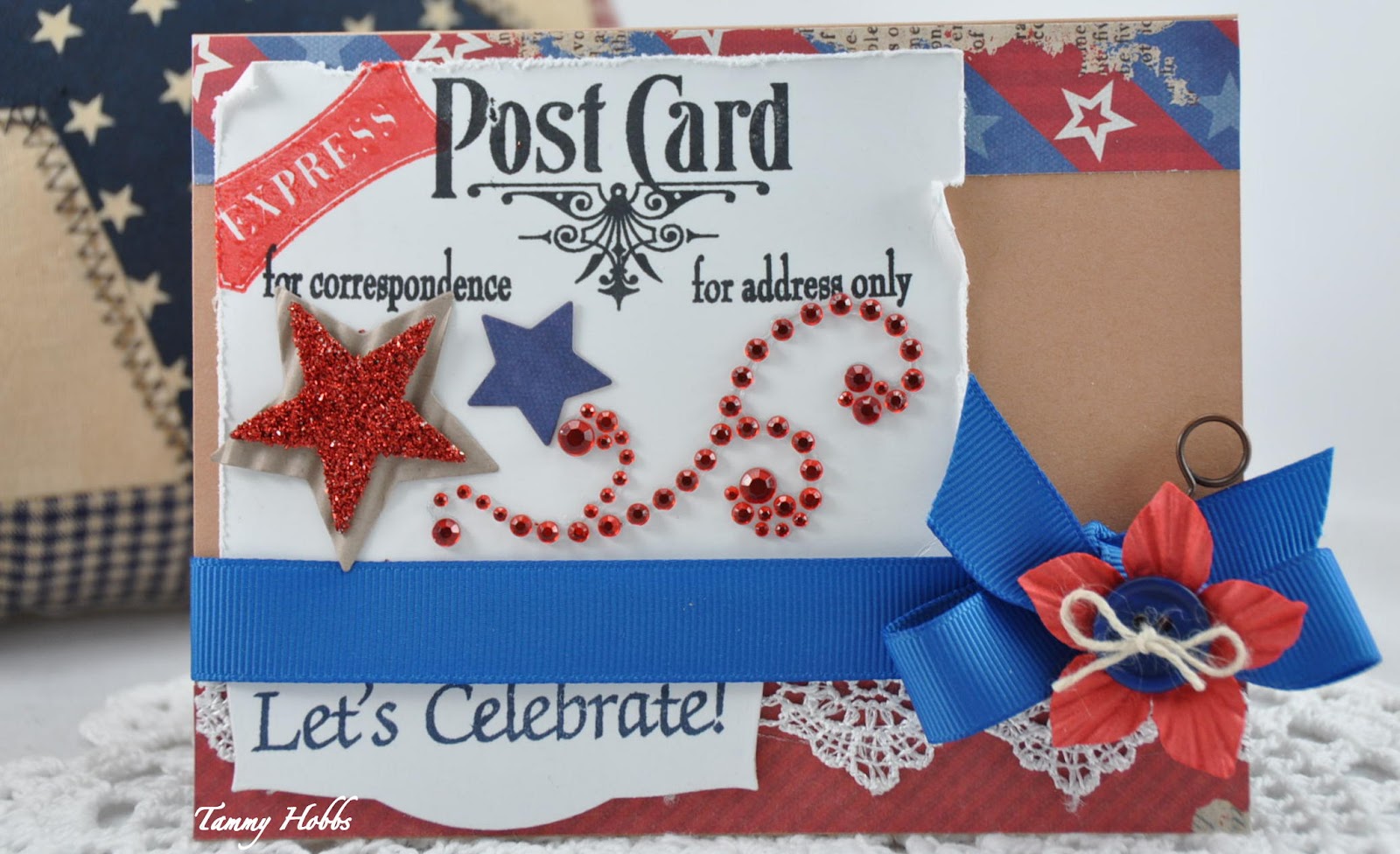 Creating Somewhere Under The Sun: Patriotic Card - Let's Celebrate