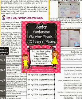 Collaboration Cuties: Mentor Sentence Starter Pack {10 complete lessons ...