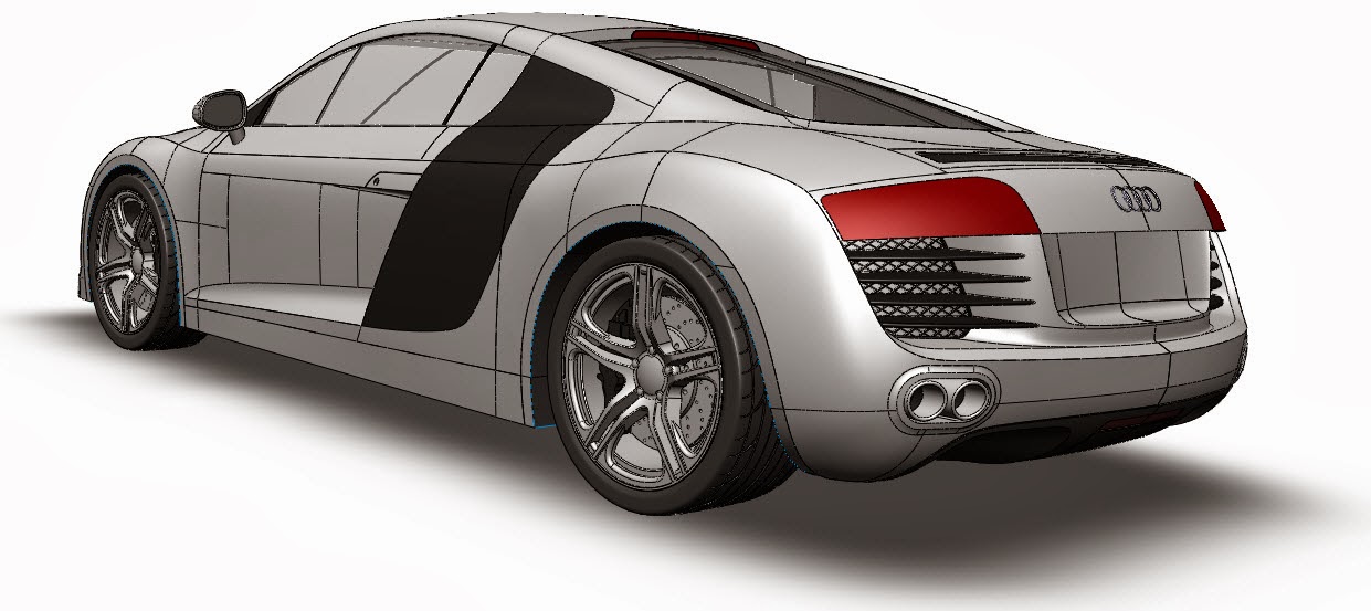 Blog Kỹ Sư Cơ Khí and Facebook Fanpage: Audi R8 với SolidWorks