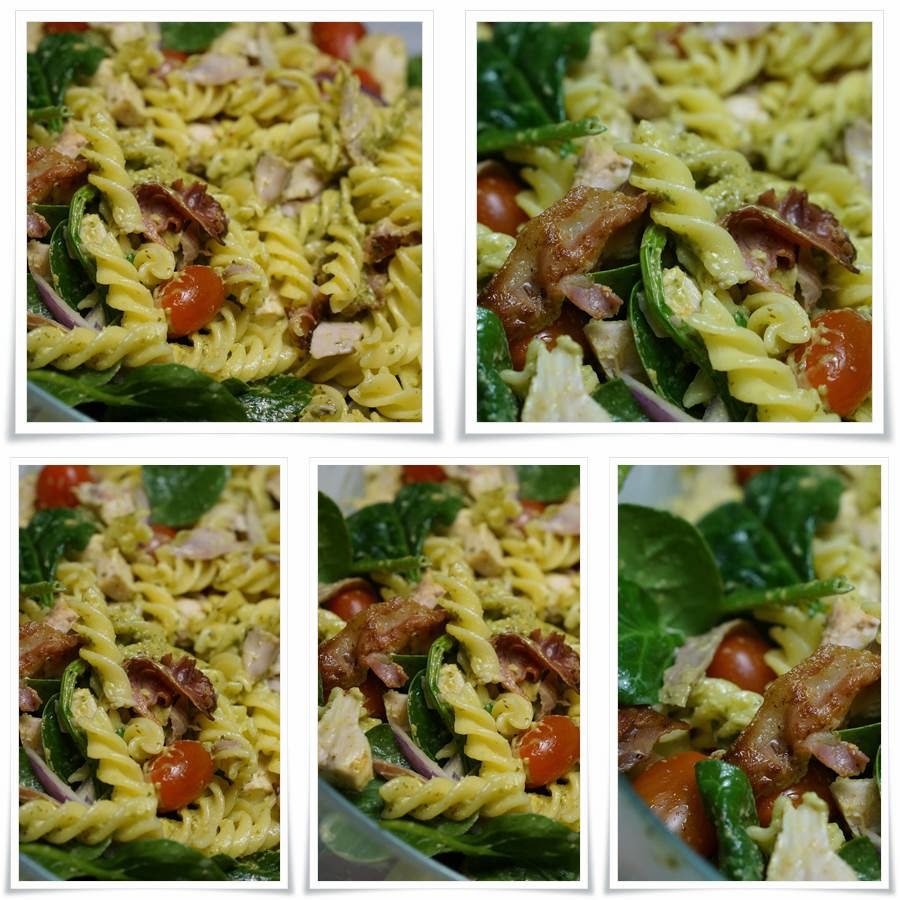 Mor-Mia´s: Pastasallad med grillad kyckling och pesto