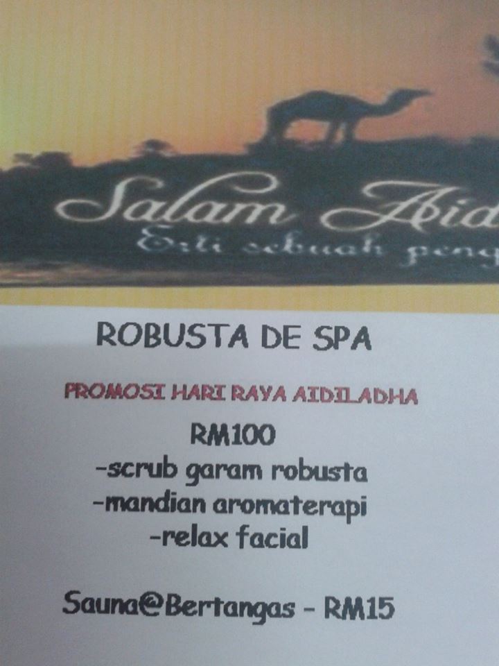 Pusat Rawatan Kecantikan robusta de spa: PAKEJ - PAKEJ YANG DISEDIAKAN