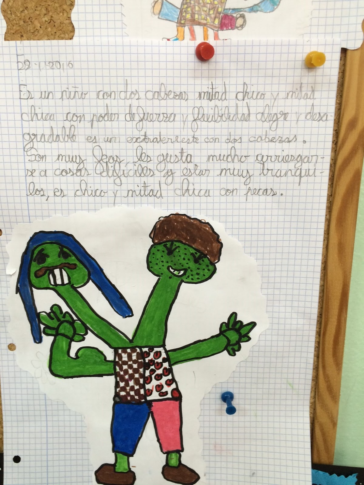 4º Primaria: DESCRIBIR PERSONAJES INVENTADOS.