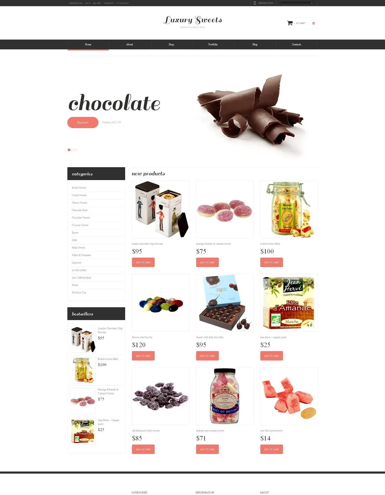 11+ Best Sweet Shop Supplies Woocommerce Templates & Themes | Free -Premium