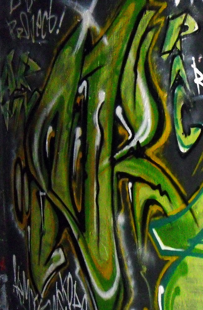 Green Graffiti Letters by PAC | Digital Graffiti