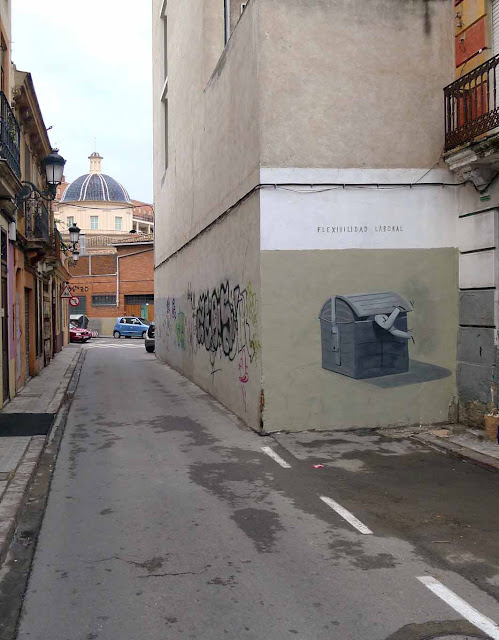 Escif New Mural In Valencia, Spain – StreetArtNews