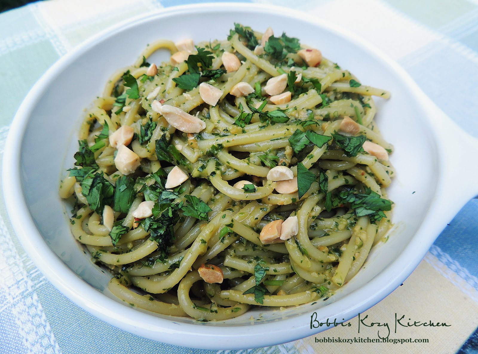 Cilantro Pesto Pasta | Bobbi's Kozy Kitchen