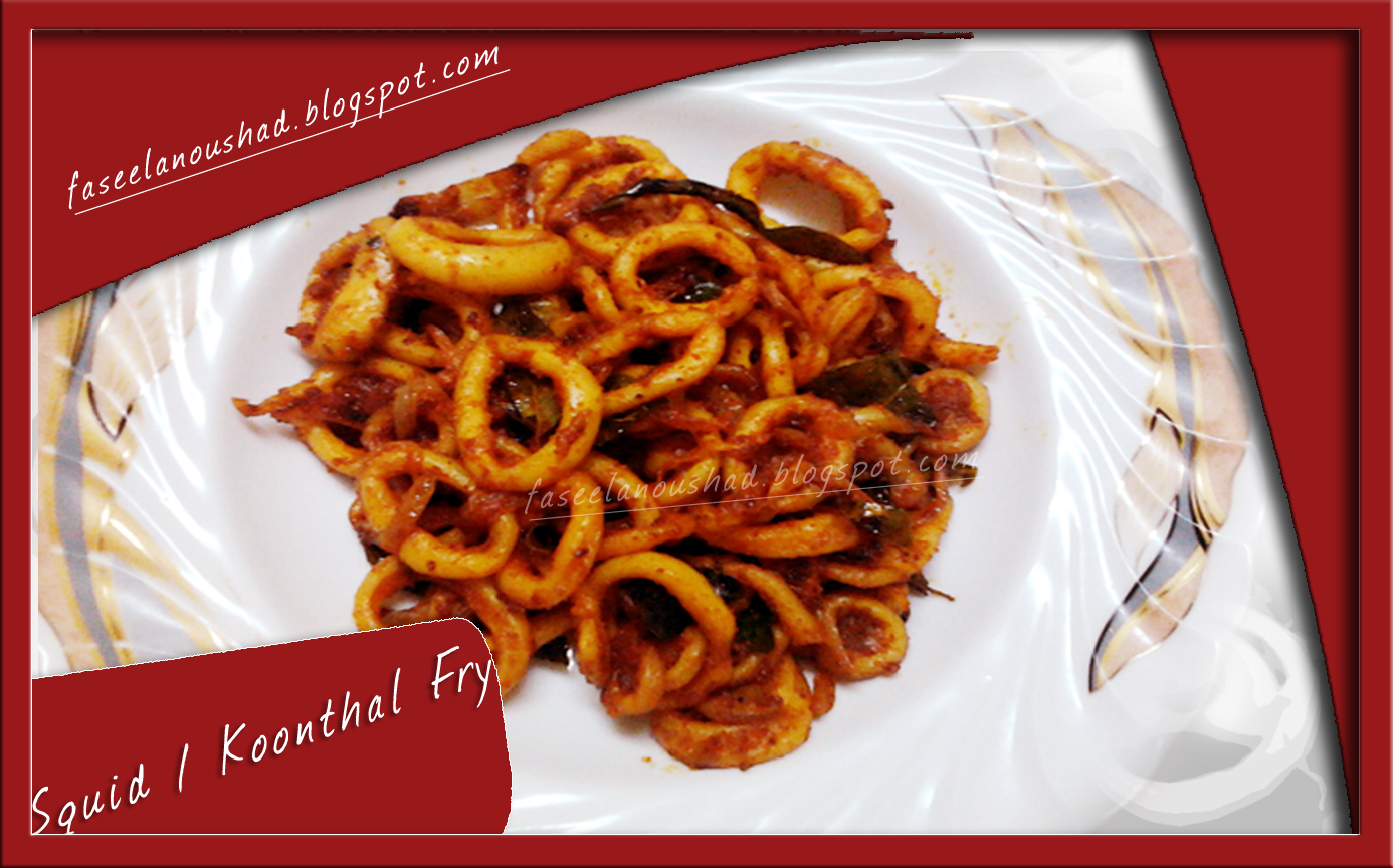 GOOD FOOD ENDS WITH GOOD TALK: Squid/ Koonthal Fry