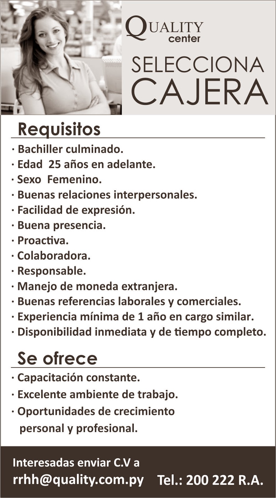 Anuncios de Empleo del 27 de Mayo de 2014 | BOLSA DE TRABAJO PARAGUAY ...