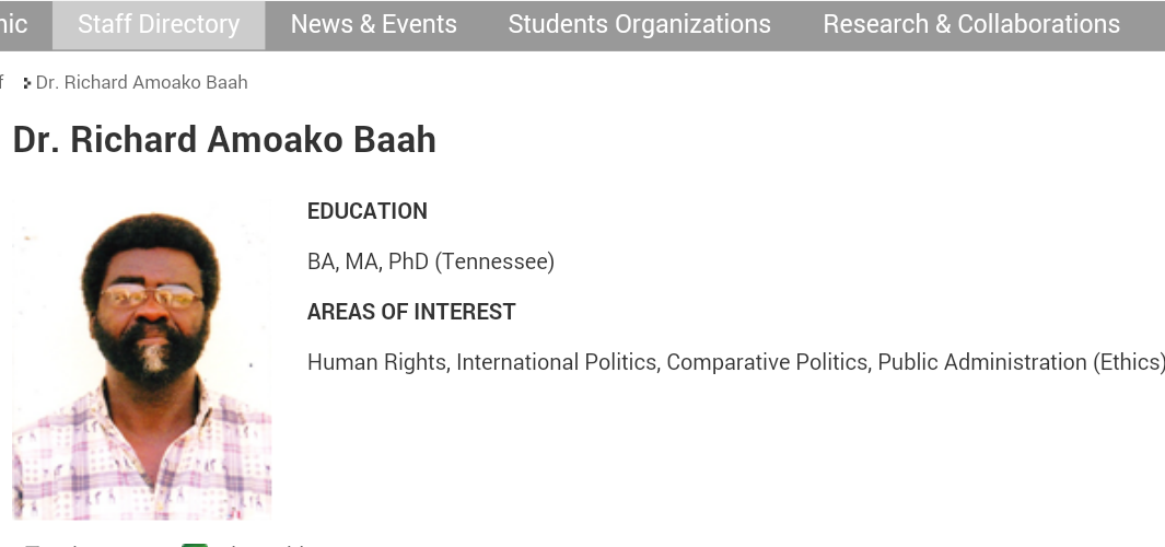 news at your convenience: Dr. Richard Amoako Baah Holds A phD....