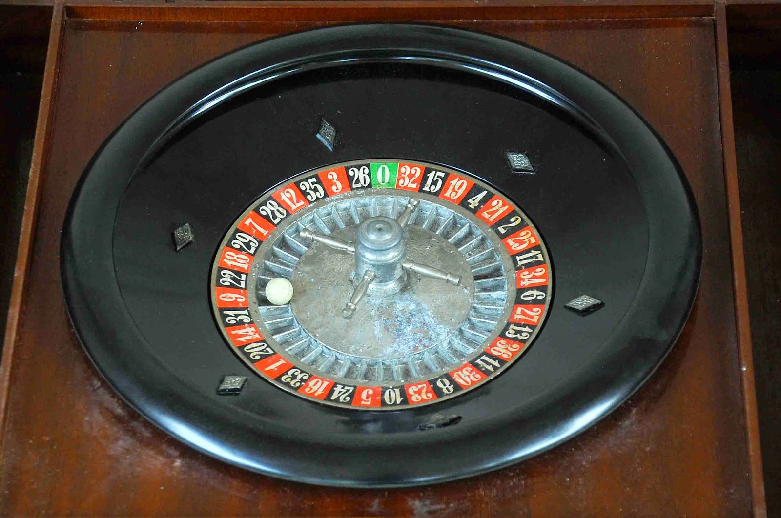 Old Vintage Gallery: Antique Roulette Games Table - Made in Italy