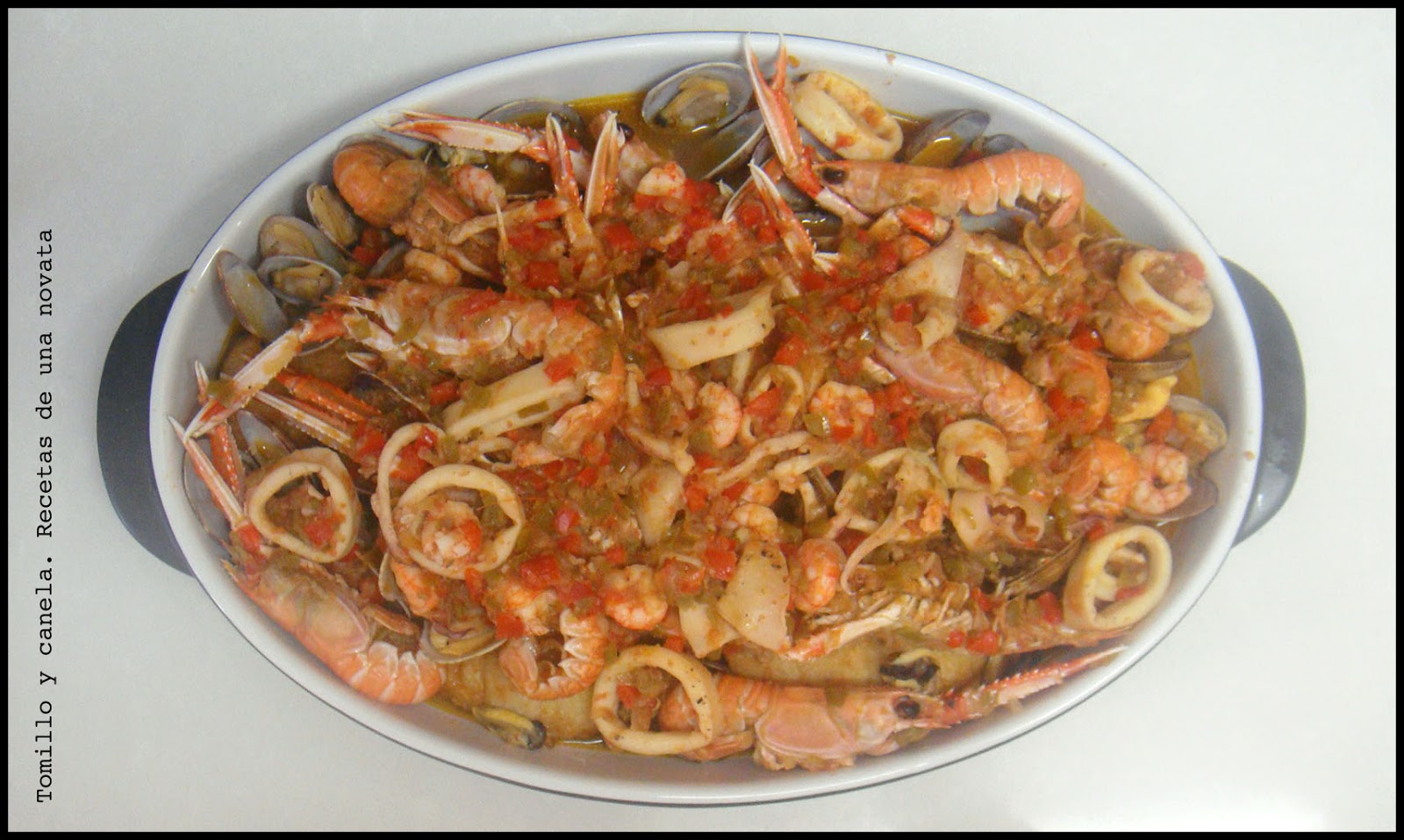 Tomillo y canela. Recetas de una novata: Zarzuela de pescado de mi madre