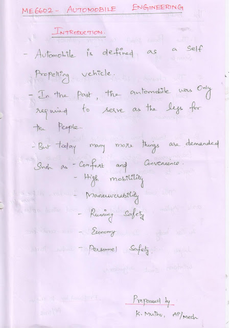BEST REFERENCE FOR ENGINEERING STUDENTS: ME6602 automobile Engineering ...