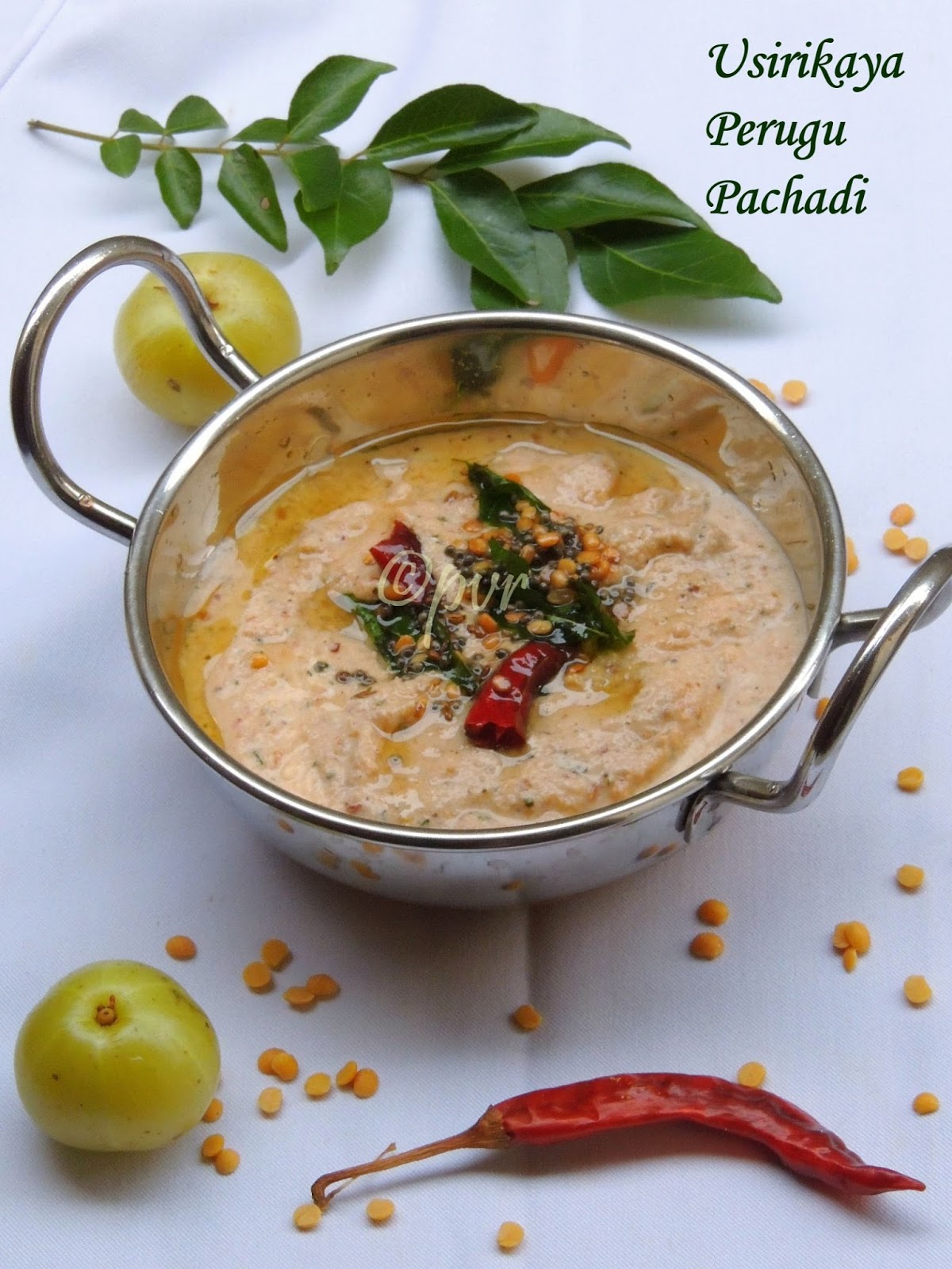 Priya's Versatile Recipes: Usirikaya Perugu Pachadi/Gooseberry Yogurt ...