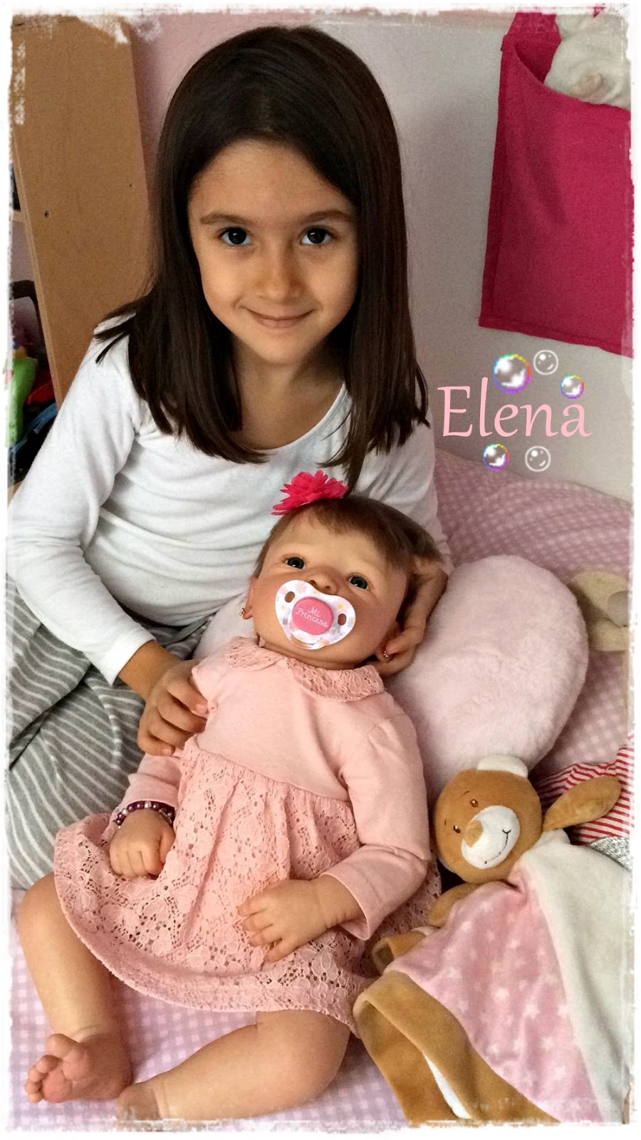 Bebés Reborn: La princesa Elena y su bebé reborn