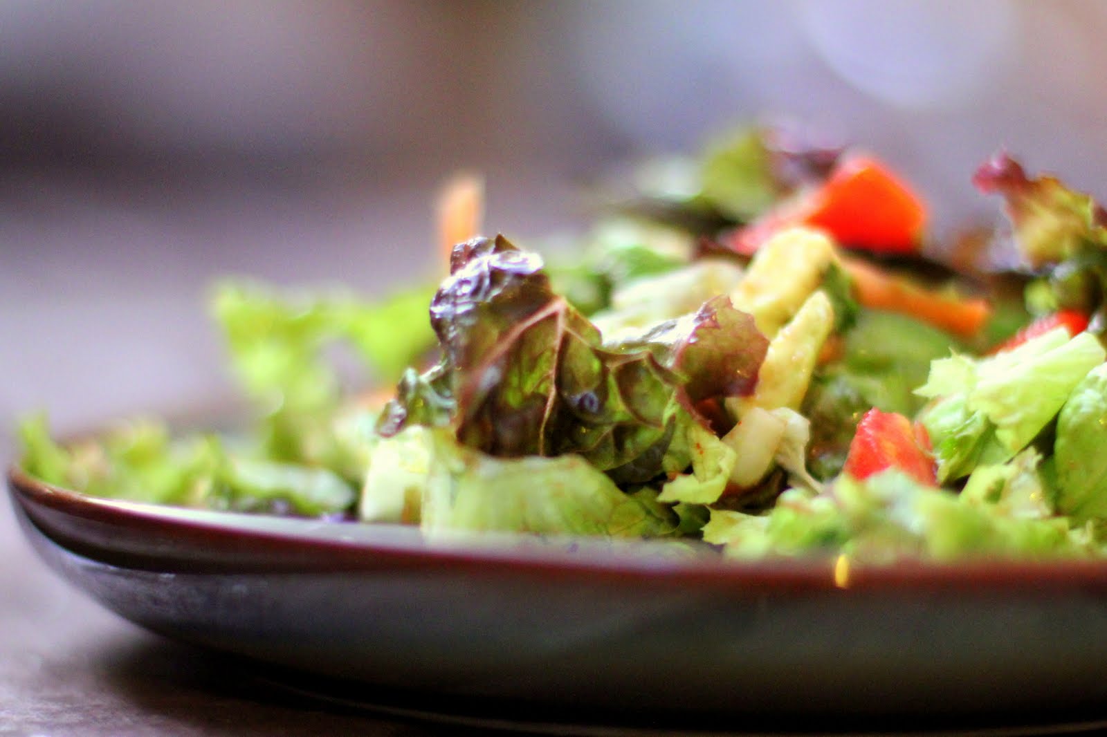 Shared Bites: Food Court Salvation: Spicy Red Lettuce Salad