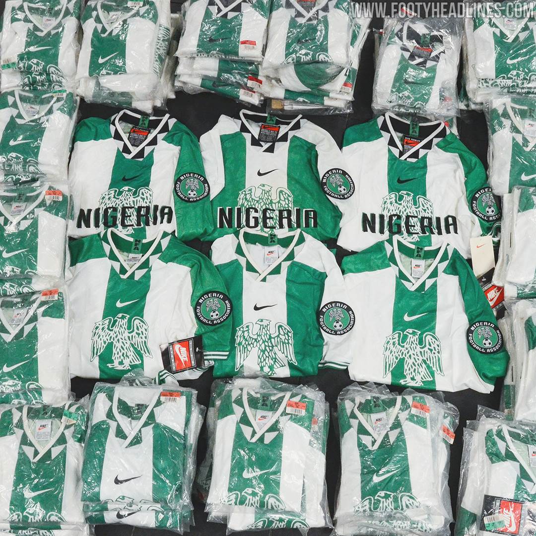 Massive Nike Nigeria 1996 Kit Deadstock Found - Available Now - Footy ...