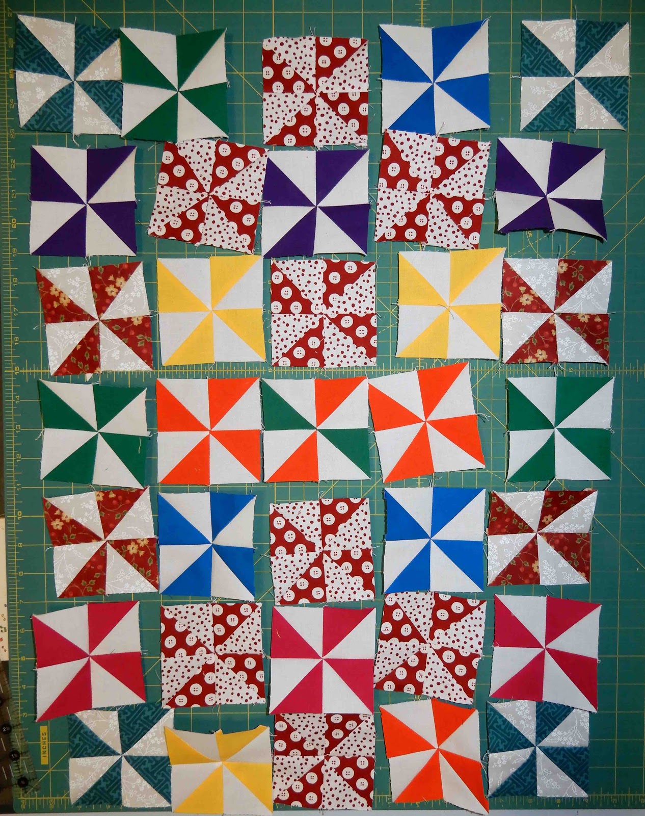 Cat Patches: Piles of Pinwheels