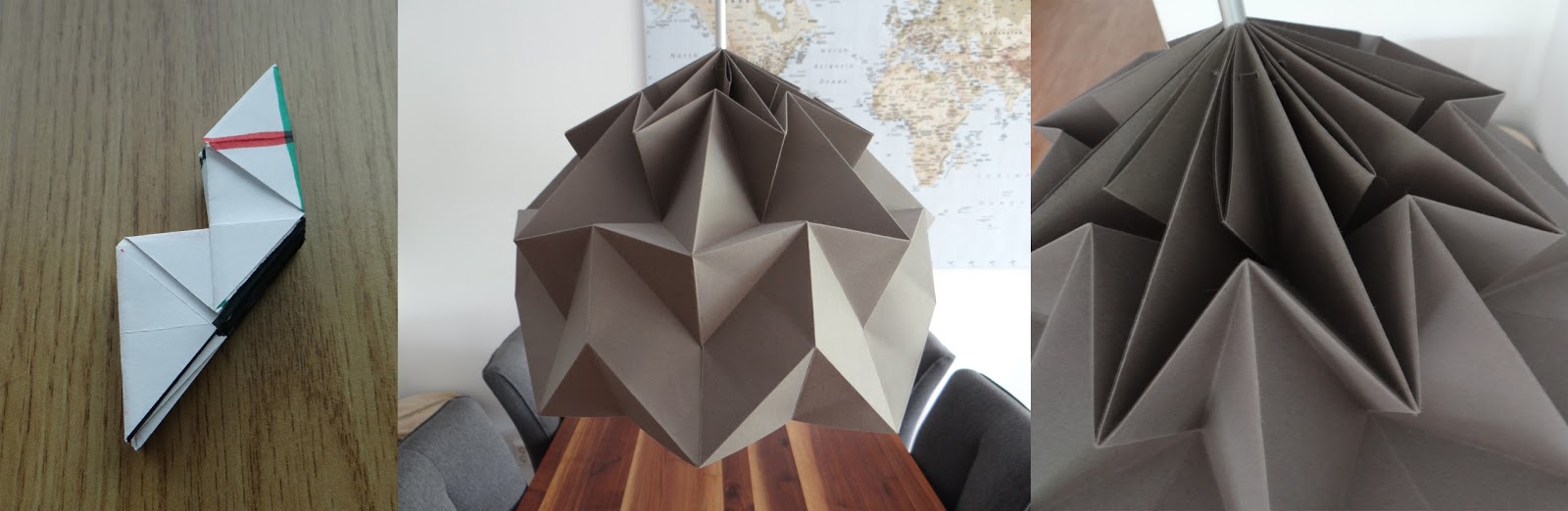 Creating my own lampshades based on the origami Magic Ball | Mostly Folding