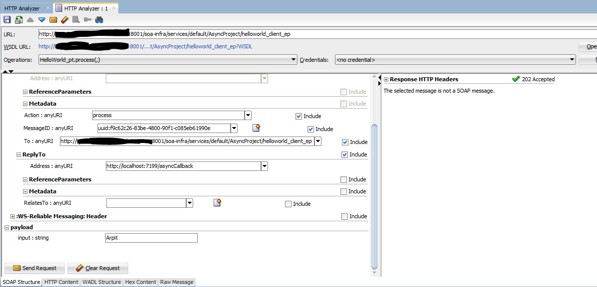 Learning SOA: Asynchronous web service in Jdeveloper 12c