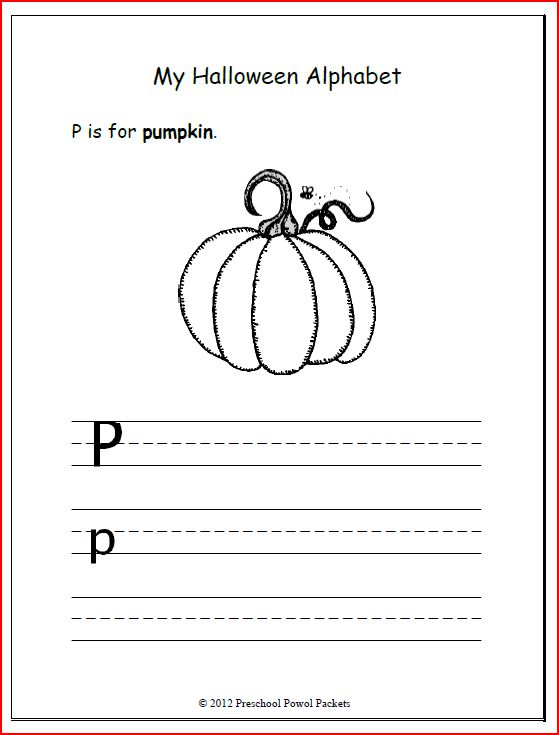 Halloween Alphabet Printables! | Preschool Powol Packets