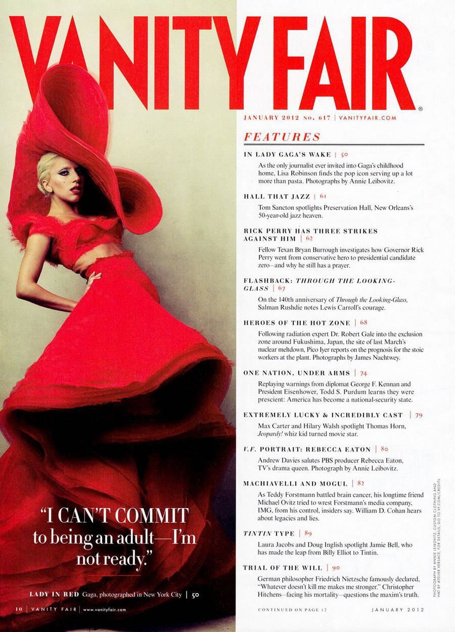 Fashion Oulala: Lady Gaga Vanity Fair Magazine January 2012
