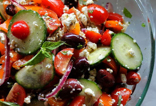 What A Dish!: Tomato Feta Salad