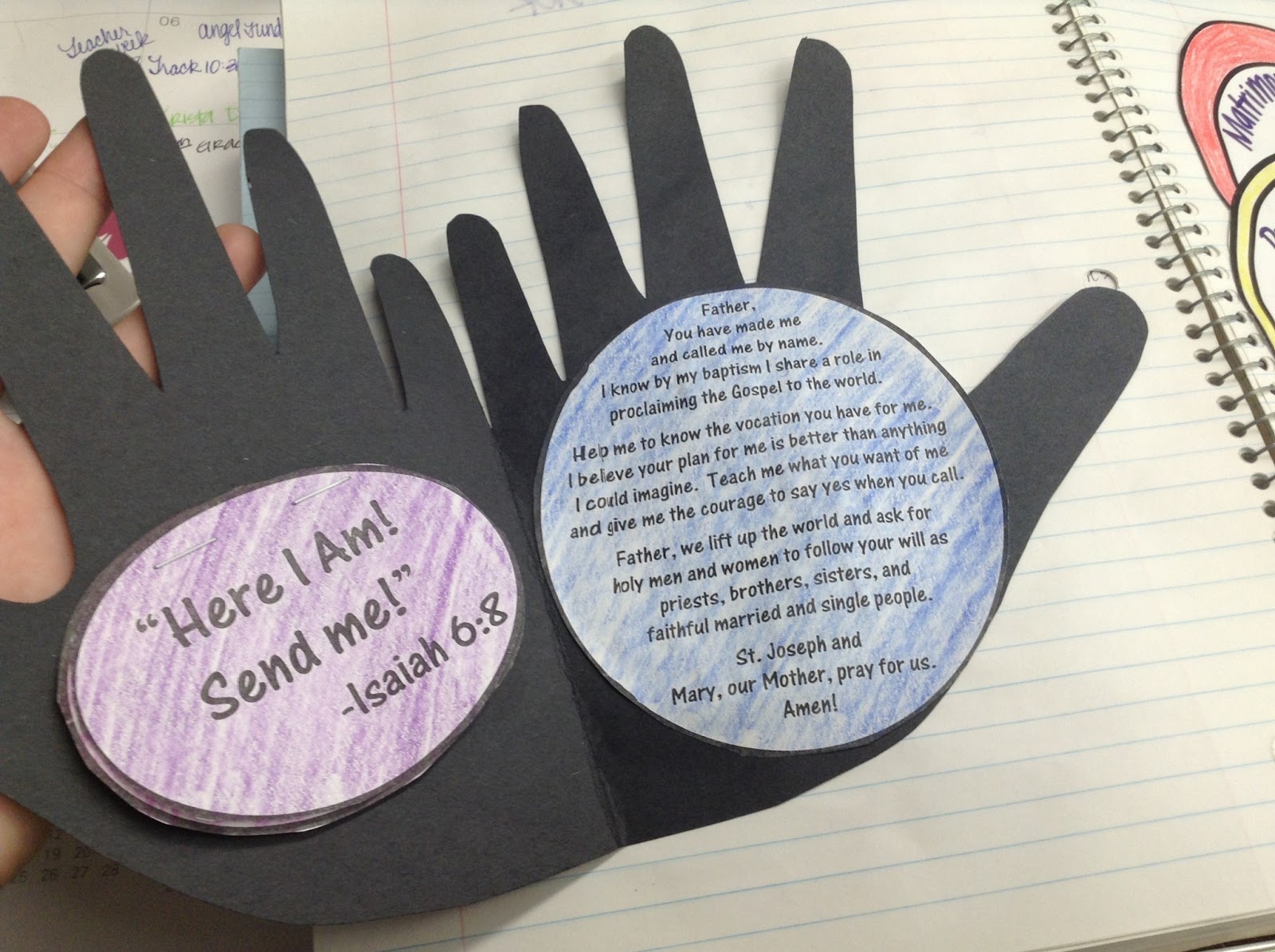 Teaching With Fulton Sheen: My Hands Can Serve Vocation Activity