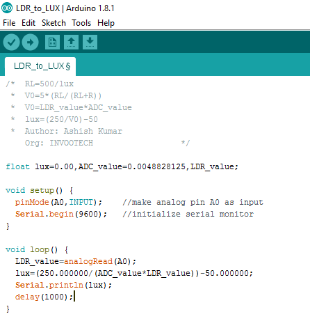 INVOOTECH (Innovation & Technology): HOW TO CONVERT THE LDR (Light ...
