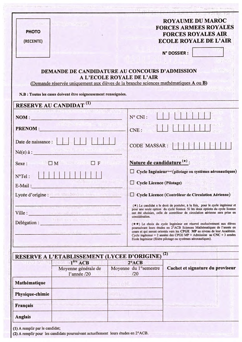 العلوم الرياضية: مباراة ولوج الاقسام التحضيرية بالمدرسة الملكية الجوية ...