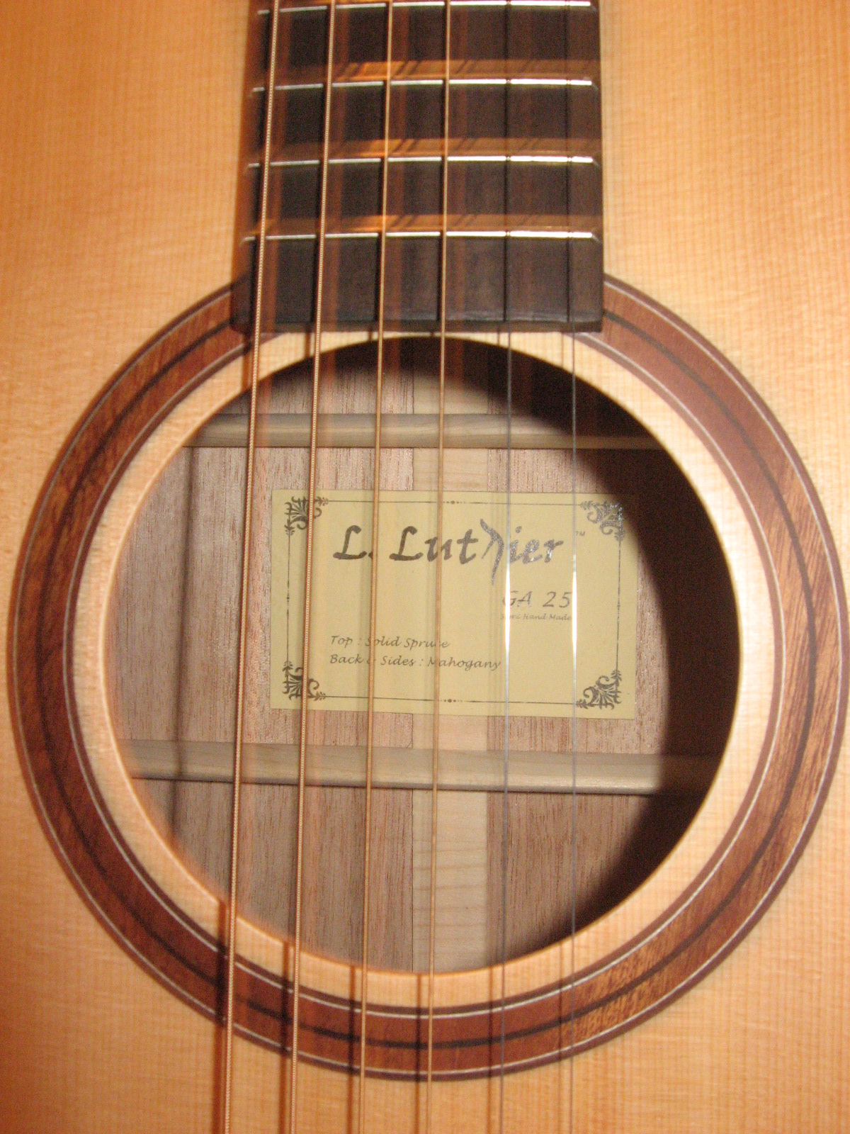 dRcL Music: [SOLD OUT] L. Luthier GA25 - Acoustic Guitar