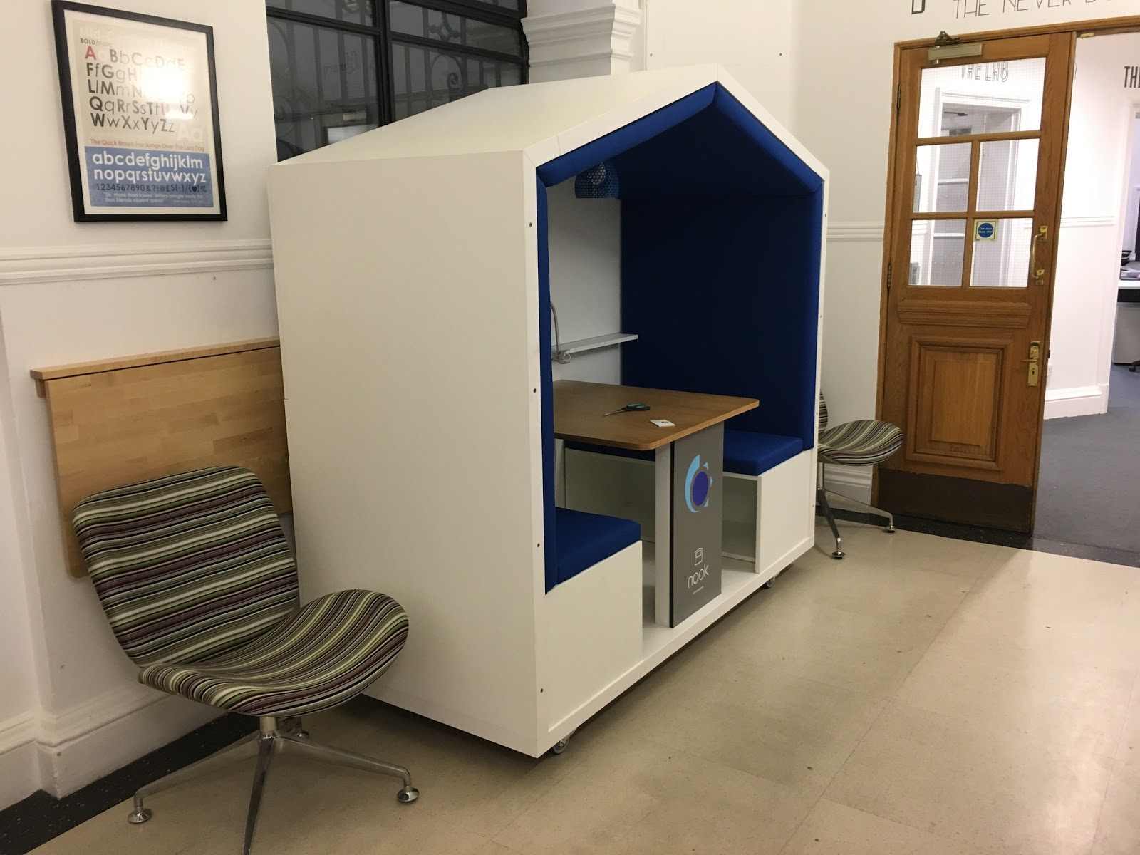 Shedworking: Nook pod: Interior shedworking