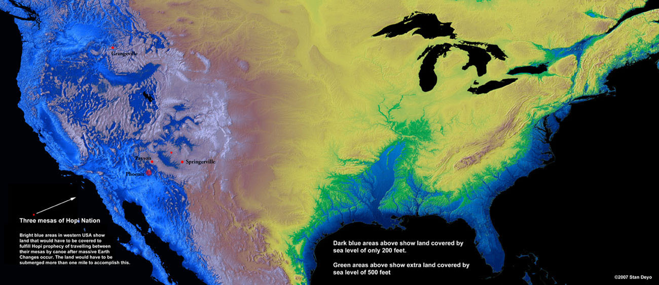 I Am America Map Of Earth Changes - United States Map