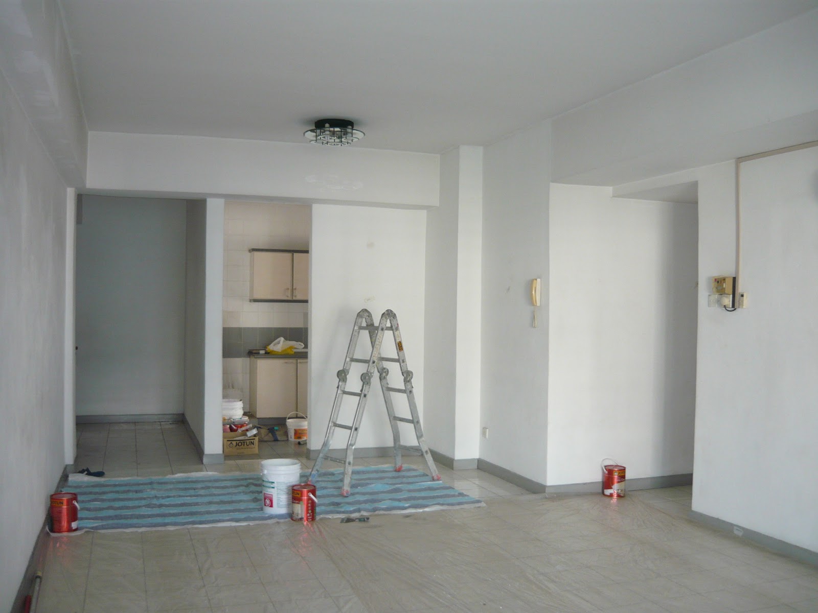 KERJA-KERJA MENGECAT AT ONE AMPANG AVENUE CONDOMINIUM NORTH SIDE(siling ...