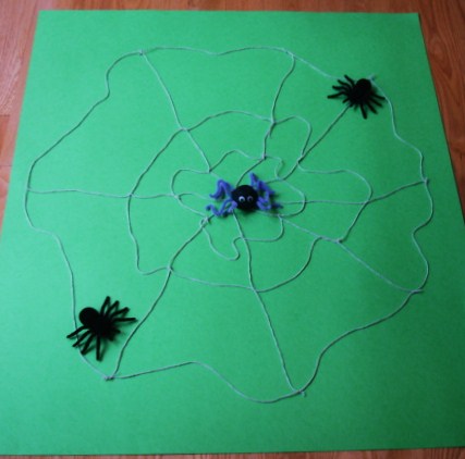 Learning Ideas - Grades K-8: String Spider Web Craft (for Spiders)!!!