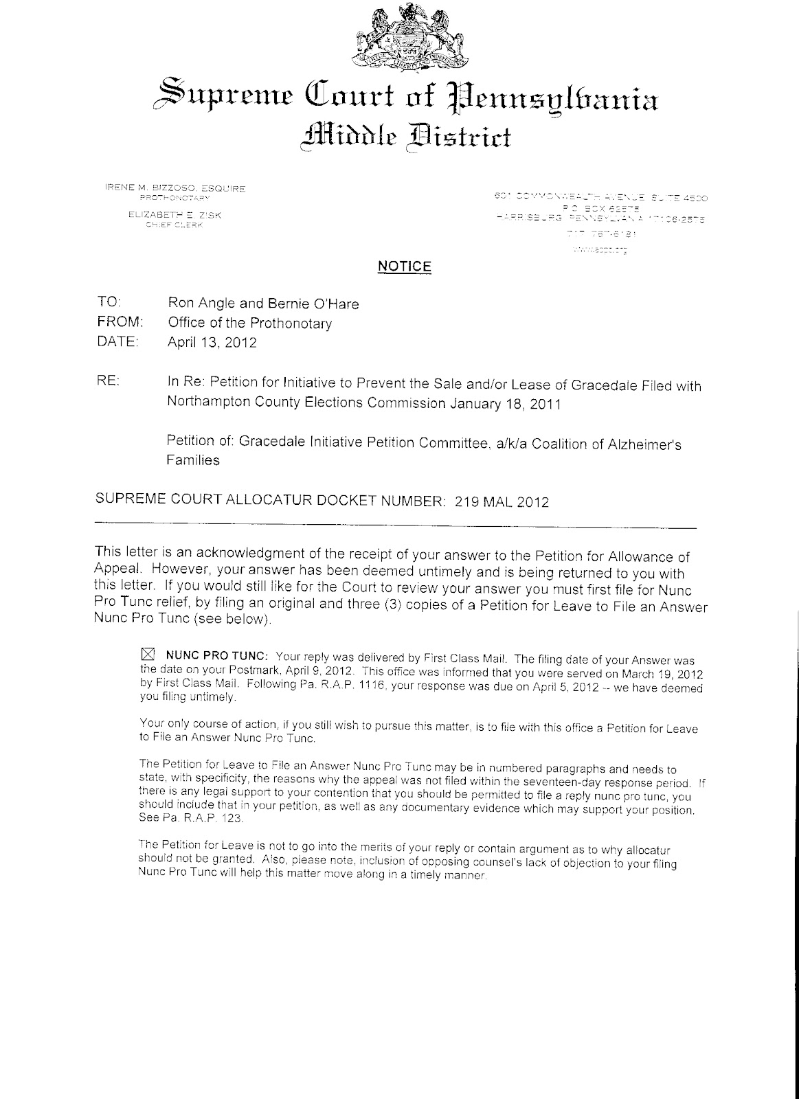 Saving Private Gracedale: Another Failed Attempt!