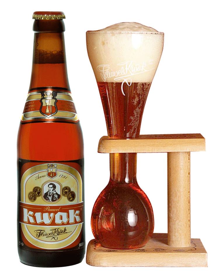 Cerveza de Bélgica: Cada cual su copa y Kwak el vaso más famoso