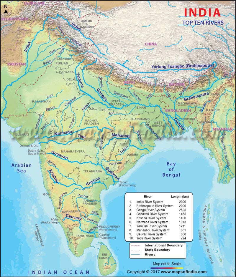 Gyan Ki Baat: India River Map