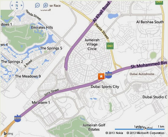 UAE Dubai Metro City Streets Hotels Airport Travel Map Info: Detail Nad ...