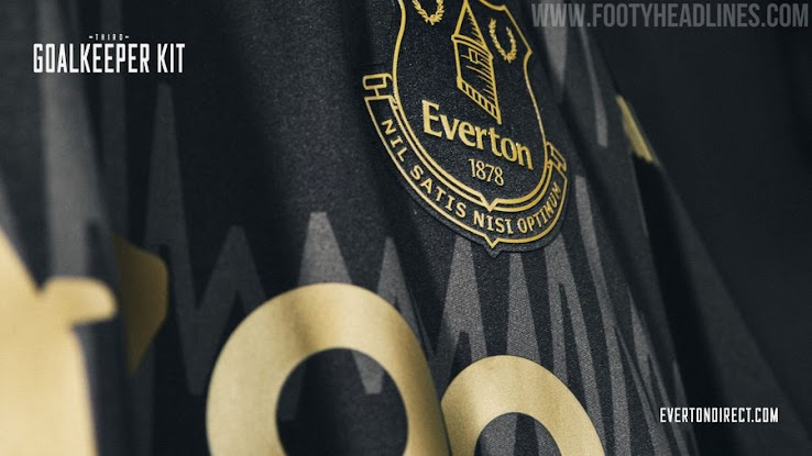 Hummel Everton 20-21 Third Kit + Stunning Black / Gold Goalkeeper Kit ...
