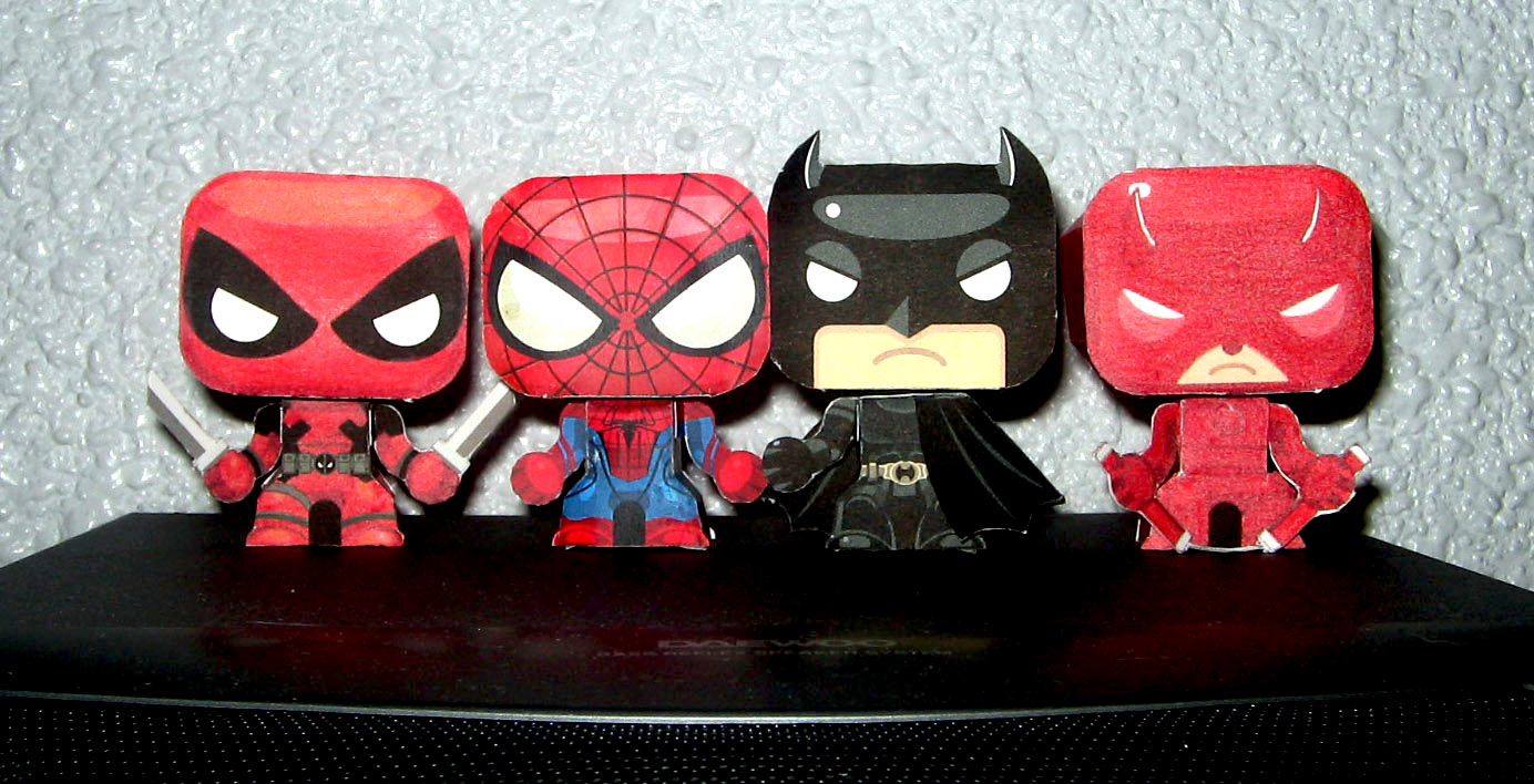 Papercraft Dav ~: Papertoys de superhéroes