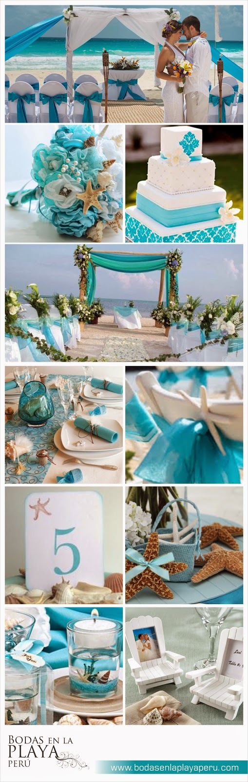 Bodas en la Playa Perú: IDEAS: BODA TURQUESA