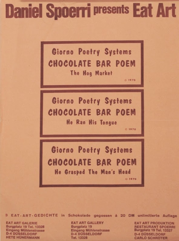Artists' Books and Multiples: Giorno Poetry Systems | Chocolate Bar Poem