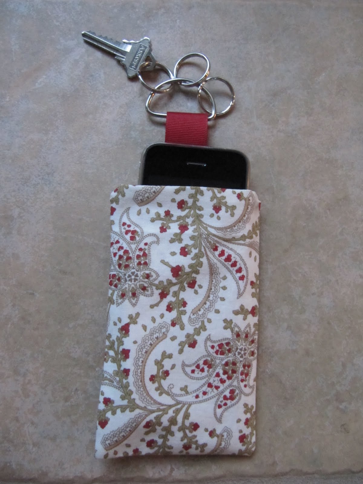Sew Many Ways...: Make A Gift On The 25th Club...Cell Phone Key Chain ...