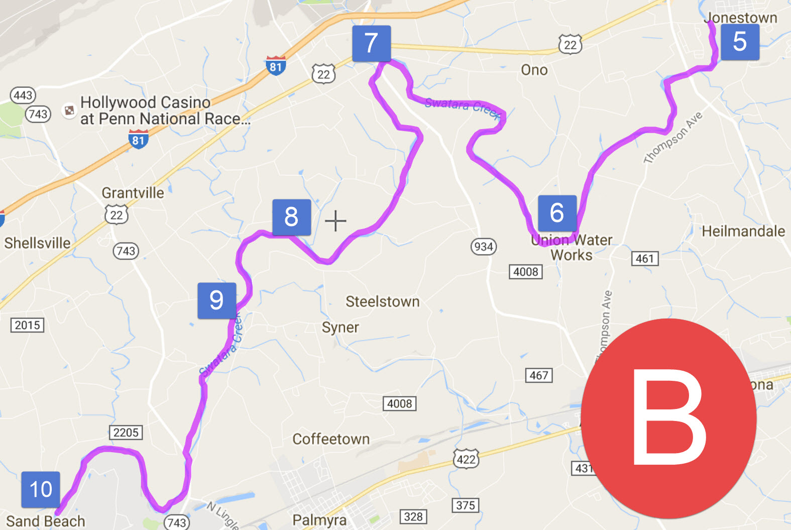 Adventures and Pondering: Commute via Swatara Creek