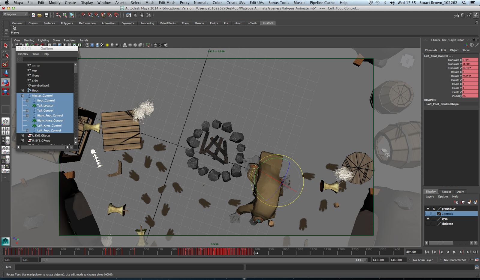 Dinosaurs vs Unicorns: Game Art and Machinima: Animating