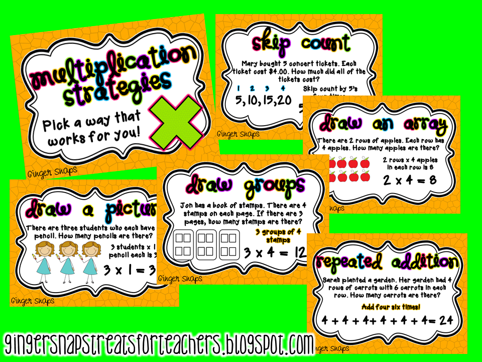 Multiplication Facts Strategies Worksheet
