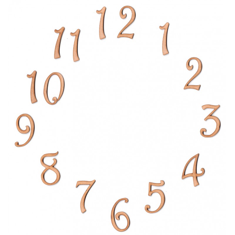 Tienda de manualidades en Oviedo: El Trasgu: Números para reloj.