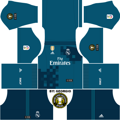 Dream League Soccer Kits: Real Madrid (Alternativo) 17/18 - DLS17 & FTS ...